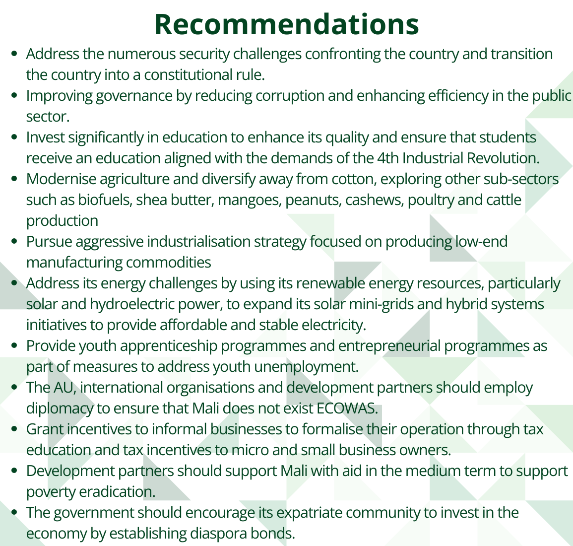 Mali - ISS African Futures