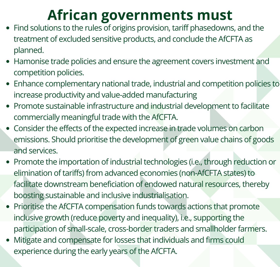 The AfCFTA - ISS African Futures