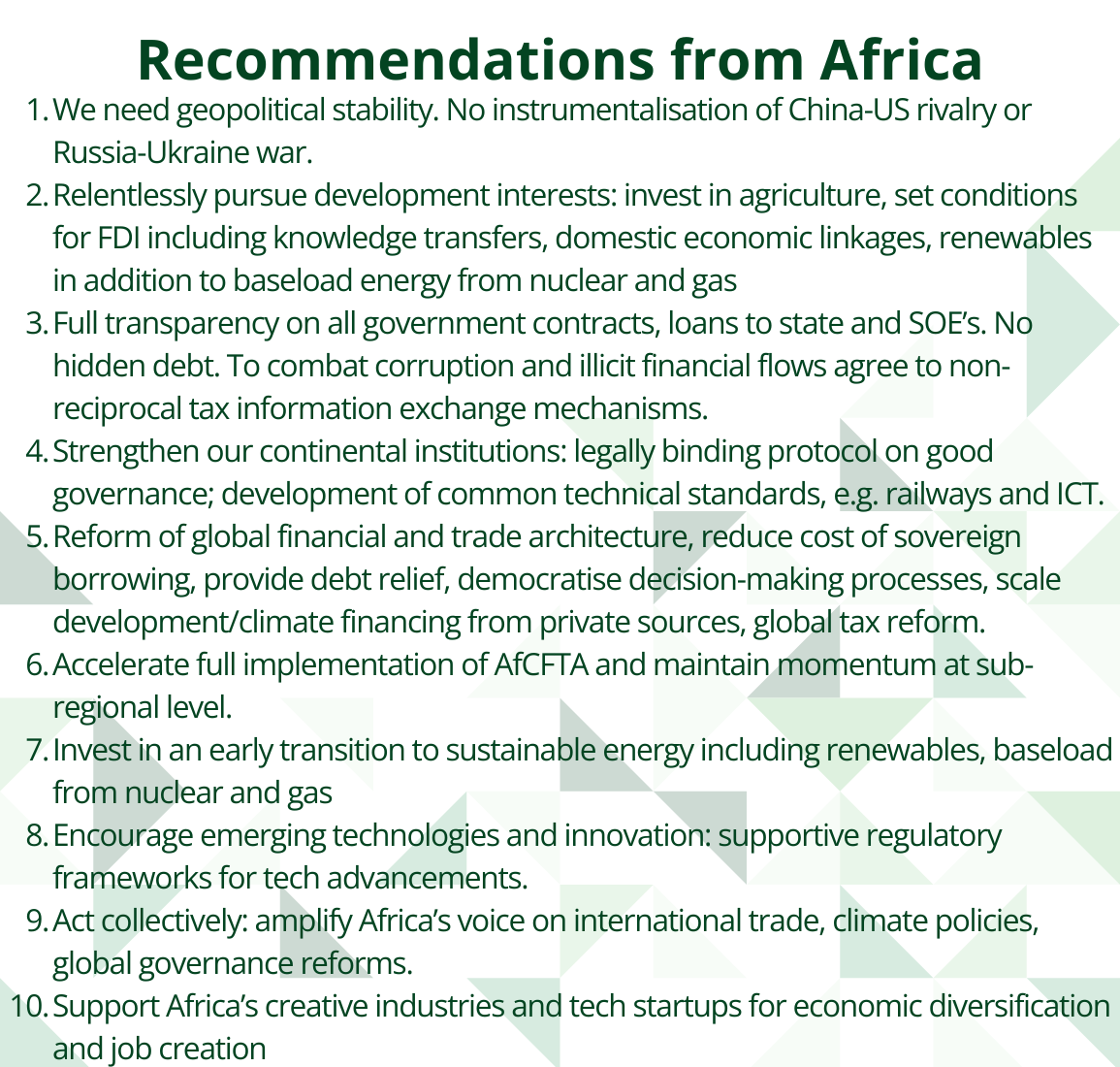 Africa in the World - ISS African Futures